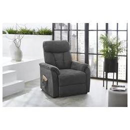 Jockenhöfer TV-Sessel JOCKENHÖFER GRUPPE "Dorsten", grau (anthrazit), B:86cm H:106cm T:88cm, Sessel, mit Liegefunktion durch Körperdruckverstellung, TFK und Nosagfederung