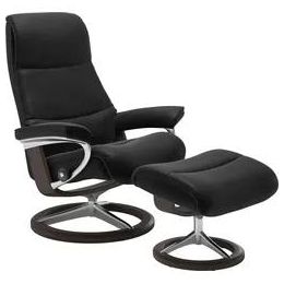 Relaxsessel stressless "View", schwarz (schwarz paloma), B:91cm H:110cm T:85cm, Leder BATICK: BATICK ist ein leicht korrigiertes, durchgef&auml;rbtes und genarbtes M&ouml;belleder, bei dem die meisten Unebenheiten und Spuren in der Regel entfernt wurden.;Leder PALOMA: PALOMA ist ein durchgef&auml;rbtes Semianilin-M&ouml;belleder mit nat&uuml;rlicher Narbung.;ROHLEDER Stoff Q2 FARON: Ein fester zuverl&auml;ssiger Boucl&eacute; mit ein