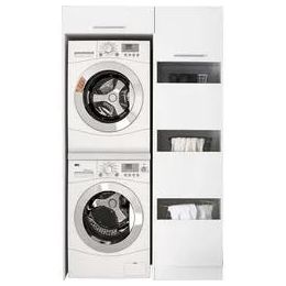 Mehrzweckschrank-Set respekta "Clara-Set 5", weiß, Spanplatte, Kastenmöbel-Sets, (B x T x H) 117,4 x 67,6 cm x 200 cm