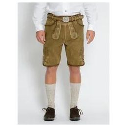 Trachtenhose JCC "31023204", Herren, Gr. 56, Normalgrößen, beige (sand), Obermaterial: 100% Ziegenvelours; Schnalle aus Metall, Hosen