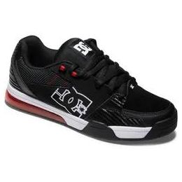 Sneaker DC Shoes "Versatile", Gr. 7(39), schwarz-weiß (schwarz, weiß, athleticrot), 50.71% Leder, 37.83% Synthetikmaterial, 11.46% Polyester, Schuhe
