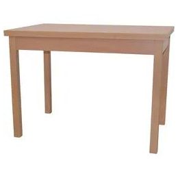 Esstisch, beige (buche, nachbildung, buche, nachbildung, buche, nachbildung), H:75cm T:67cm, HOFMANN LIVING AND MORE, Tische, ausziehbar