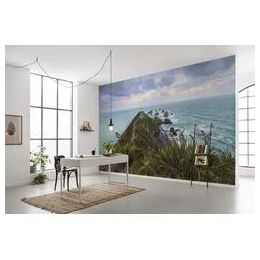 Fototapete Komar "Digitaldruck Vlies - Stormy Sea - Größe 400 x 250 cm", bunt (blau,grün), Rollen:, Vlies, Tapeten, Wohnzimmer, Schlafzimmer