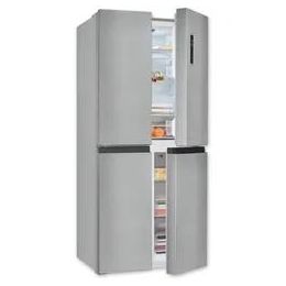 Exquisit Multi Door "MD425-150-040C", Standardmodul: C (A-G), silber (inoxlook), B:79cm H:180cm T:70cm, Kühlschränke