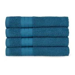 Handtücher Good Morning "Uni Good Morning", blau (petrol), B:50cm L:100cm, Frottier, Obermaterial: 100% Baumwolle, Handtücher, Baumwolle, Walkfrottee, Bordüre, 500 GSM, Einfarbig, ohne Aufhängung