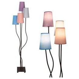 N&auml;ve N&Auml;VE Stehlampe "BOHO", bunt (braun, bunt), 4, &Oslash; 34cm H: 140cm, 1 Stk., Leuchten, Inkl. Fu&szlig;schalter, Stehlampe