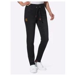 Jogg Pants, Damen, Gr. 54, Normalgrößen, schwarz (schwarz, denim), 99% Baumwolle, 1% Elasthan, unifarben, lang, Jeans