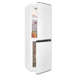 Exquisit Kühl-/Gefrierkombination "KGC195-65--330E", Standardmodul: E (A-G), silber (weiß), B:48,5cm H:157,5cm T:60cm, Kühlschränke, 4-Sternefach