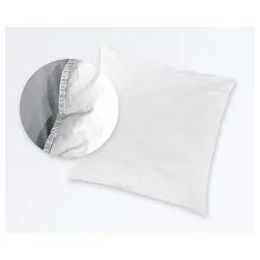Kissenbezüge Primera "Kissenbezüge »Stone Washed«, Primera (2 Stück)", weiß, B:80cm L:80cm, Renforcé, Obermaterial: 100% Baumwolle, Kissenbezüge, mit Stone-Washed Optik