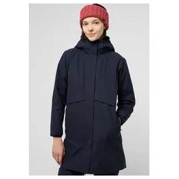 3-in-1-Funktionsmantel Jack Wolfskin "BAYLIGHT 3IN1 COAT W", Damen, Gr. L (42/44), blau (schwarz, navy), Hauptmaterial: 100% Polyester (recycled); Futter: 100% Polyester (recycled); Innenmaterial: 100% Polyester (recycled), Mäntel