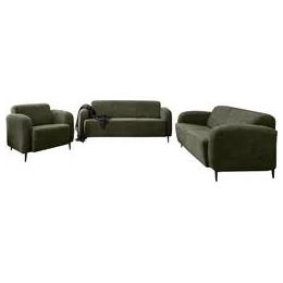 Polstergarnitur Inosign "Marone", grün (olive, olive,), H:76cm T:90cm, 100% Polyester, Sitzmöbel-Sets, auch einzeln erhältlich