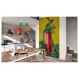 Fototapete Komar "Komar Vlies Fototapete - Plant House - Größe 150 x 250 cm", lila (modern), L:2,5, Vlies, Tapeten