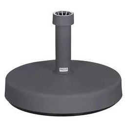 Kunststoffschirmständer siena GARDEN "Fill Foot, TOPSELLER", grau (anthrazit), H:11cm Ø:46cm, Kunststoff, Schirmhalterungen, Schirmständer, 25kg, Kunststoffrohr 19-54 mm