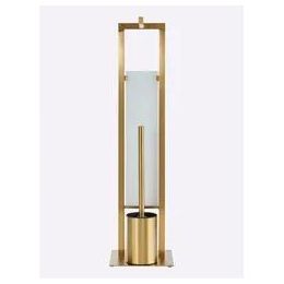 Badaccessoire-Set Heine HOME, gold (goldfarben), Edelstahl, Glas, Badaccessoires-Sets