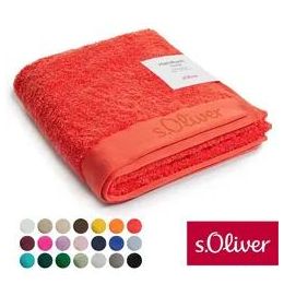 Handtuch s.Oliver "s.Oliver, Premium Qualität, 600 gr/m2, auch als Sets erhältlich", rot, B:50cm L:100cm, Walkfrottier, Baumwolle, Handtücher, große Farbauswahl, auch als Duschtuch, Waschhandschuh, Gästetuch