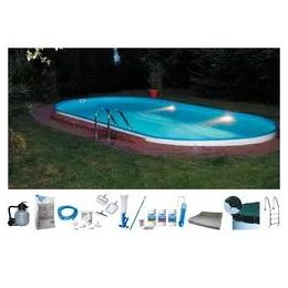 Ovalpool MY POOL BWT "PREMIUM mit blauer Innenfolie", weiß, B:300cm H:120cm L:490cm, Schwimmbecken, Höhe 120 cm, in verschiedenen Größen