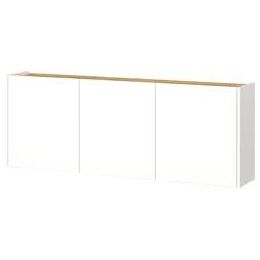 Mehrzweckschrank Germania "GW-Libbiano", weiß (weiß, navarra, eiche, nachbildung), B:138cm H:52cm T:25cm, Spanplatte, Schränke, ideal für schmale Flure, Breite 138 cm, in 3 verschiedenen Höhen