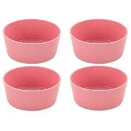 Kinderschale Koziol "CONNECT BOWL", rot (hellrot), B:12,3cm H:12,3cm T:5cm, Kunststoff, Schüsseln, Plastikschüssel Kinderschüssel, 100% recycelbar,100% made in Germany, 400 ml