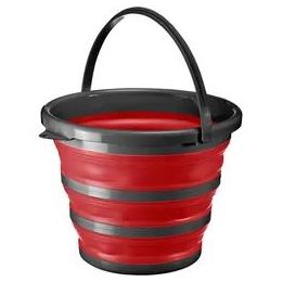 Falteimer Westmark, rot, B:33 H:4,9 L:34,5, Kunststoff, Eimer, Putzeimer, faltbar, 10 Liter, Kunststoff
