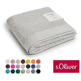 Handtuch s.Oliver "s.Oliver, Premium Qualität, 600 gr/m2, auch als Sets erhältlich", grau (hellgrau), B:50cm L:100cm, Walkfrottier, Baumwolle, Handtücher, große Farbauswahl, auch als Duschtuch, Waschhandschuh, Gästetuch