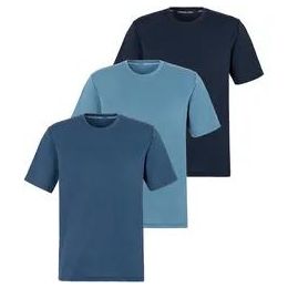 T-Shirt Copenhagen Studios, Herren, Gr. XXL, blau (hellblau, blau, navy), Jersey, Obermaterial: 100% Baumwolle, unifarben, Basic, bequem normal, Rundhals, abgesteppte Kante, Shirts T-Shirt, Unterziehshirt aus hochwertiger Bio-Baumwolle