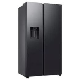 Samsung Side-by-Side "RS80F66KBFEF", Energieeffizienz: B (A-G), silber (schwarz steel), B:91,2cm H:178cm T:72,6cm, Kühlschränke