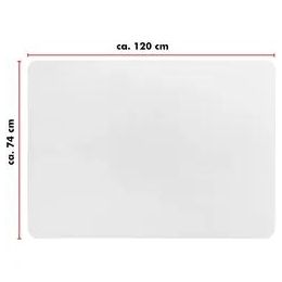 Bodenschutzmatte ANDIAMO "Premium Bürostuhlmatte, Made in Swiss", transparent, B:74cm H:1,7mm L:120cm, Polyethylenterephthalat (PET), Bodenschutzplatten, Bodenschutzplatte, robust & strapazierfähig für den täglichen Gebrauch