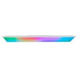 Brilliant LED Deckenleuchte "Briston", weiß, H: 5cm, 1 Stk., Leuchten, Aufbaupaneel, 120 x 30 cm, 3700 lm, 3000-6500 K, dimmbar, IC-RGB, weiß, LED Panels