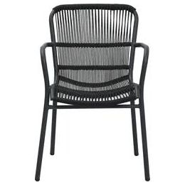 Best Freizeitmöbel Gartenstuhl BEST "Ives", grau (anthrazit), B:66cm H:86cm T:56cm, Aluminium, Stühle, Outdoor Dining Stuhl