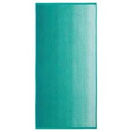 Handtücher Dyckhoff "Colori", blau (türkis), B:70cm L:140cm, Walkfrottee, Frottier, Handtücher, mit Farbverlauf
