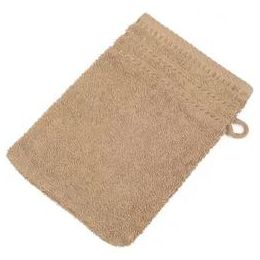 Gözze Waschhandschuh GÖZZE "Berlin", beige, B:17cm L:24cm, Frottier, Handtücher