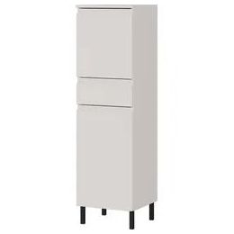 Midischrank Germania "Scantic", braun (kaschmir), B:34cm H:120cm T:34cm, MDF, Spanplatte, Schränke, mit griffloser Optik
