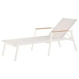 Best Freizeitmöbel Gartenliege BEST "Paros", beige (sand), Obermaterial: 100% Polyethylen, Gartenliegen, moderne und luxe Sonnenliege