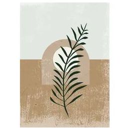 Bild Komar "Silence Full Moon", braun (farbe bild(er): braun), B:50cm H:70cm, Holz, Papier, Bilder, Wandbild zur Dekoration - ohne Rahmen