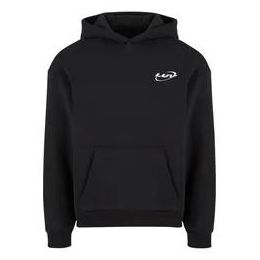 Kapuzensweatshirt "Upscale by Mister Tee Dark Romance Fluffy Hoody", Herren, Gr. XXL, schwarz, 70% Baumwolle, 30% Polyester, UPSCALE BY MISTER TEE, bedruckt, Sweatshirts