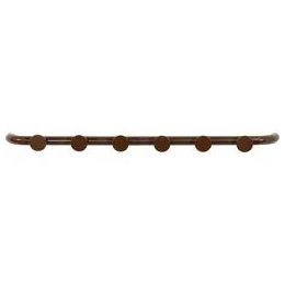 Garderobenleiste SPINDER DESIGN "RETRO 6 Wandgarderobe", braun (chocolate braun), B:75 H:4,5 T:9,6, Garderobenhalter