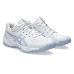 Hallenschuh asics "GEL-TASK 4", Gr. 40,5, weiß (weiß, vapor), Synthetik, Schuhe