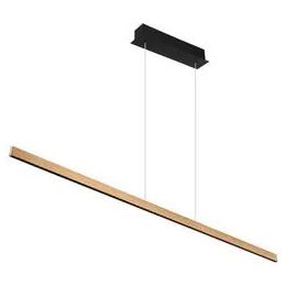 Globo LIGHTING LED-Hängeleuchte "DENTSY", beige (natur), 1, H: 120cm, 1 Stk., Leuchten, Höhenverstellbar, Stufenloser Touchdimmer, Touch Ein/Aus, Esszimmer