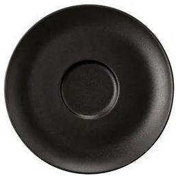 Untertasse Seltmann Weiden "Liberty - Velvet Black", schwarz, B:16,1cm H:1,7cm L:16,1cm T:16,1cm Ø:16,1cm, Porzellan, Speiseteller, Kombi-Untertasse groß 16,5 cm