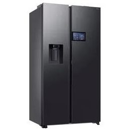 Samsung Side-by-Side "RS90F65EDT", Standardmodul: D (A-G), silber (premium schwarz steel), mit Wasser-/Eisspender, Kühlschränke, Separate Temperaturregelung für Kühl- und Gefrierbereich