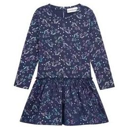 Jerseykleid DANAMADE "DANAMADE Dresses DELLI", Mädchen, Gr. 140, EURO, navy, 95% Baumwolle 5% Elasthan, Kleider