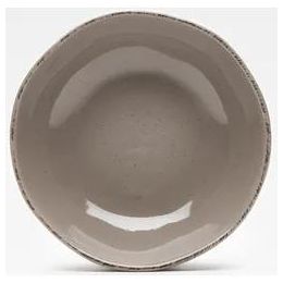 Pastateller Van Well "Urban, tiefer Teller 19 cm, 6 Stück", braun, H:5,5cm Ø:19cm, Steinzeug, Speiseteller, spülmaschinen- und mikrowellengeeignet