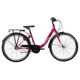 S'COOL Jugendfahrrad S’COOL "S'COOL chiX" Gr. 38, weiß (rot, weiß), Fahrräder, Kinder, 38cm, 26 Zoll (66,04cm)
