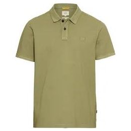Poloshirt Camel Active, Herren, Gr. 3XL, grün (dusty khaki), Web, Obermaterial: 100% Baumwolle, unifarben, regular fit hüftbedeckend, Rundhals, Shirts, mit Logo-Stickerei