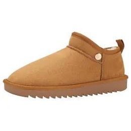 Schlupfboots Kangaroos "K-UW MELBO", Damen, Gr. 40, braun (tan), Textil, Schuhe, Winterboots, Snowboots, Winterschuhe, gefüttert