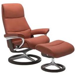 stressless "View" Set, Relaxsessel mit Hocker, mit Signature Base, Gr&ouml;&szlig;e S,Gestell Wenge