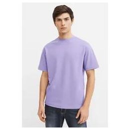 Only & Sons Rundhalsshirt ONLY & SONS "ONSFRED RLX SS TEE", Herren, Gr. L, lila (lavender), Single Jersey, Obermaterial: 100% Baumwolle, unifarben, casual, loose fit normal, Rundhals, Kurzarm, Shirts