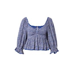 Free People Bluse 'BRITTNEE' Damen Gr&ouml;&szlig;e L navy / wei&szlig;
