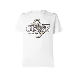 Guess T-Shirt Herren Gr&ouml;&szlig;e XL beige / schwarz / wei&szlig;