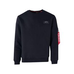 Alpha Industries Sweatshirt Herren Gr&ouml;&szlig;e L grau / rot / schwarz / wei&szlig;